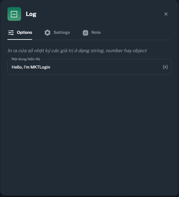 Node Lấy Log | MKT Login Docs