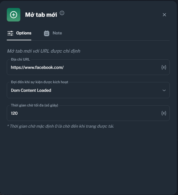 Node Mở Tab mới | MKT Login Docs
